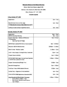 Chapter Rally Days Agenda | Wisconsin Moose Association